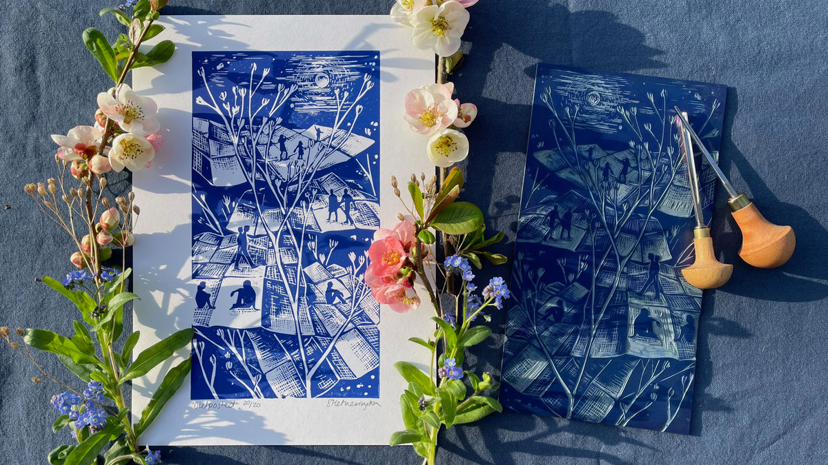 'Outposted' limited edition lino print – Susie Hetherington